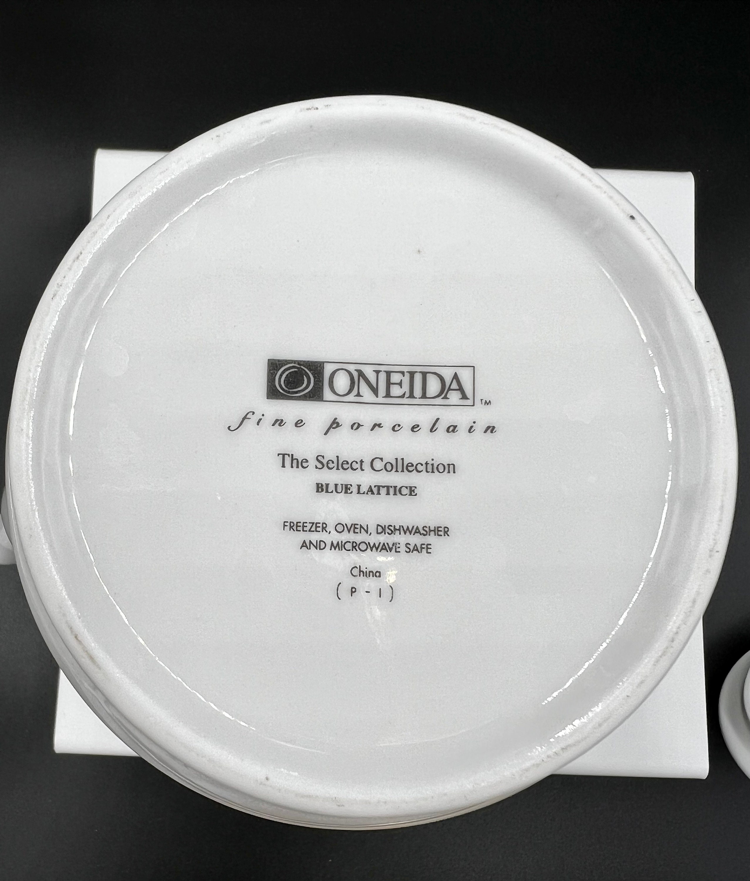 Oneida Blue Lattice Coffee Pot and Lid. - Etsy