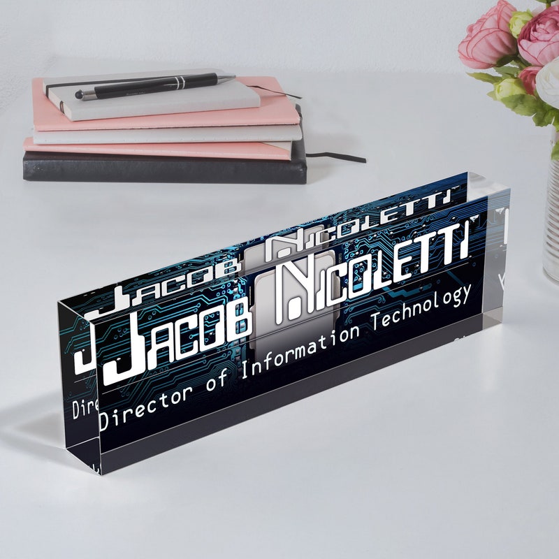Desk Name Plate - Etsy