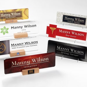 Corporate Gifts, Desk Name Plate for Men, Boss Name Plaque, Social ...