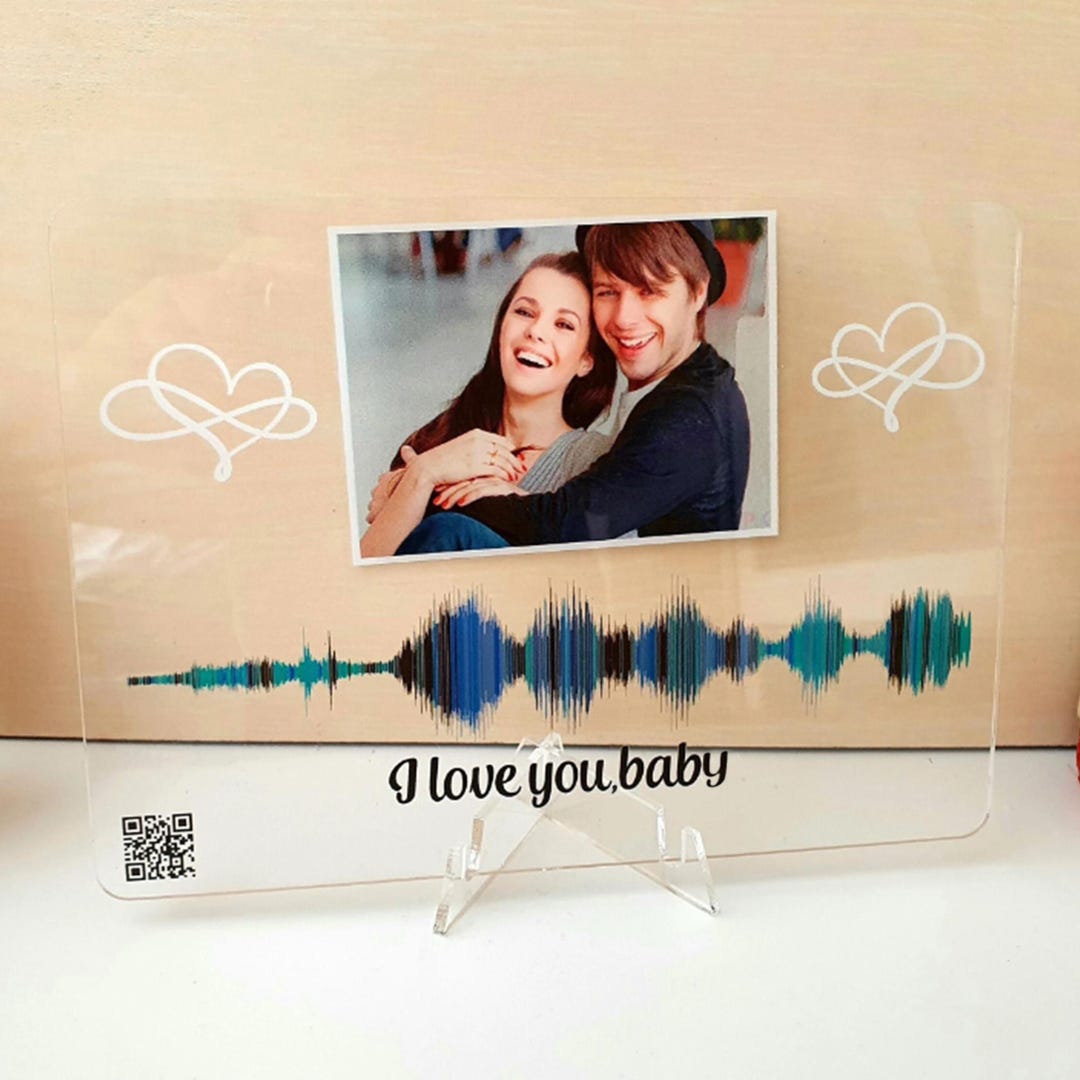 Personalized Voice Recording Gift, Custom Sound Wave Art, Unique ...