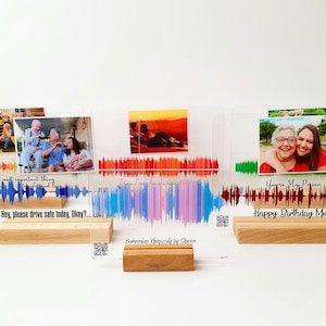 Soundwave Art QR Code and Photo, Soundwave Art Print, Family Gift ...