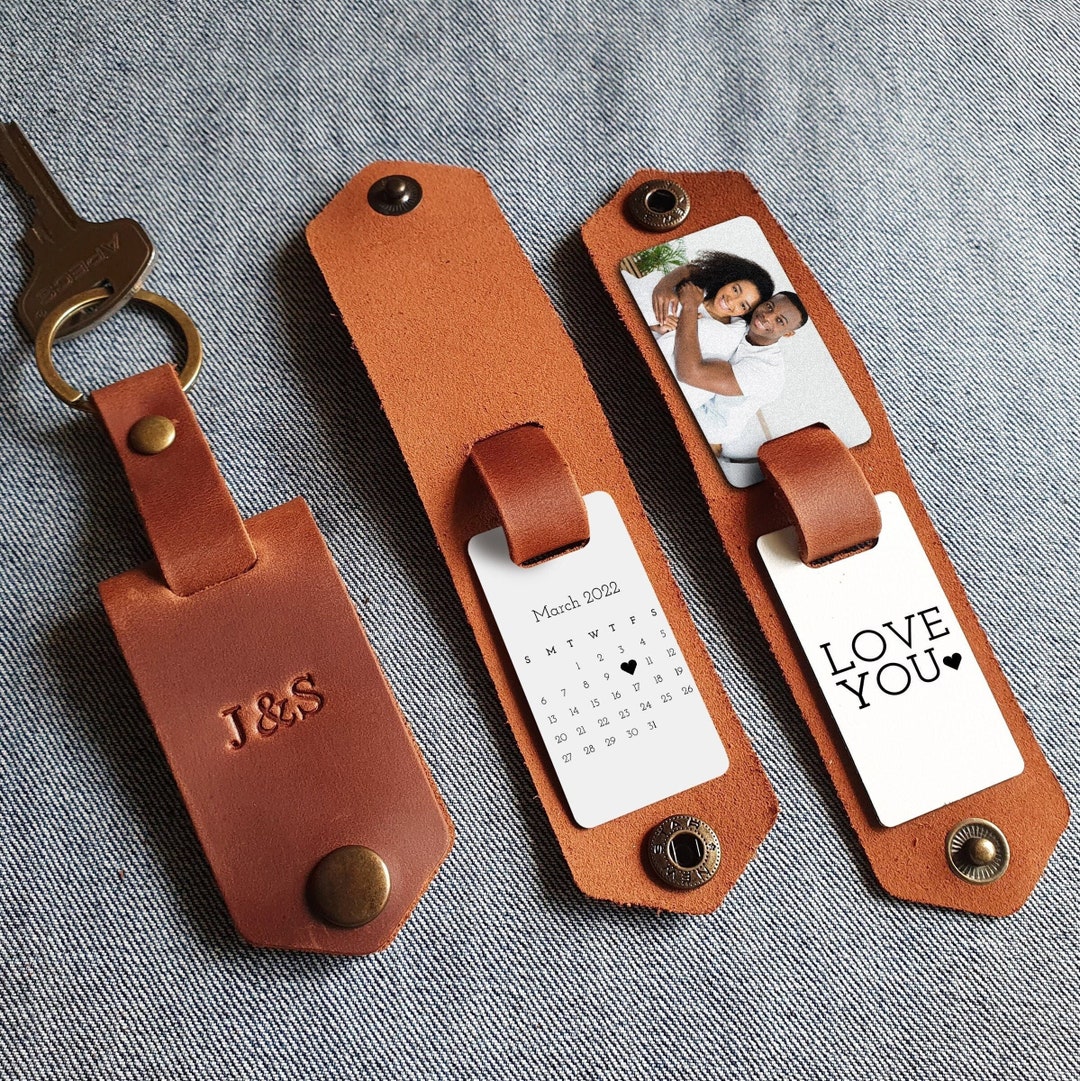 Personalized Keychain for Boyfriend, Calendar Keychain, Calendar Date ...
