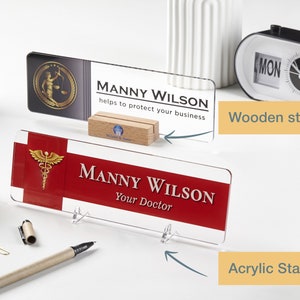 Custom Name Plate for Desk, Personalized Desk Name Sign, Office Desk ...