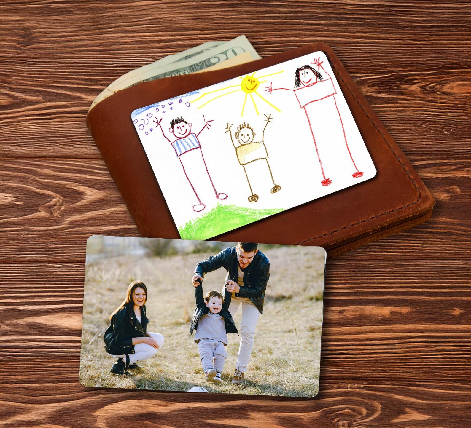 Personalized Wallet Card With Photo & Custom Text, Printed Wallet ...