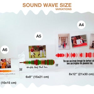 Personalized Music Photo Plaque, Long Distance Relationship Gift, Voice ...