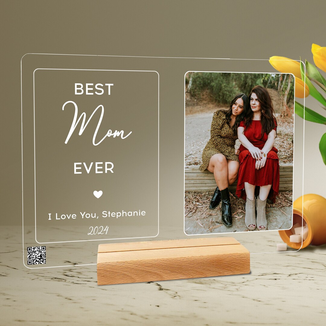 Mom Gift From Daughter, Personalized Plaque With QR Code, Mother of ...