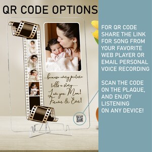Mom Gift From Daughter, Personalized Plaque With QR Code, Mother of ...