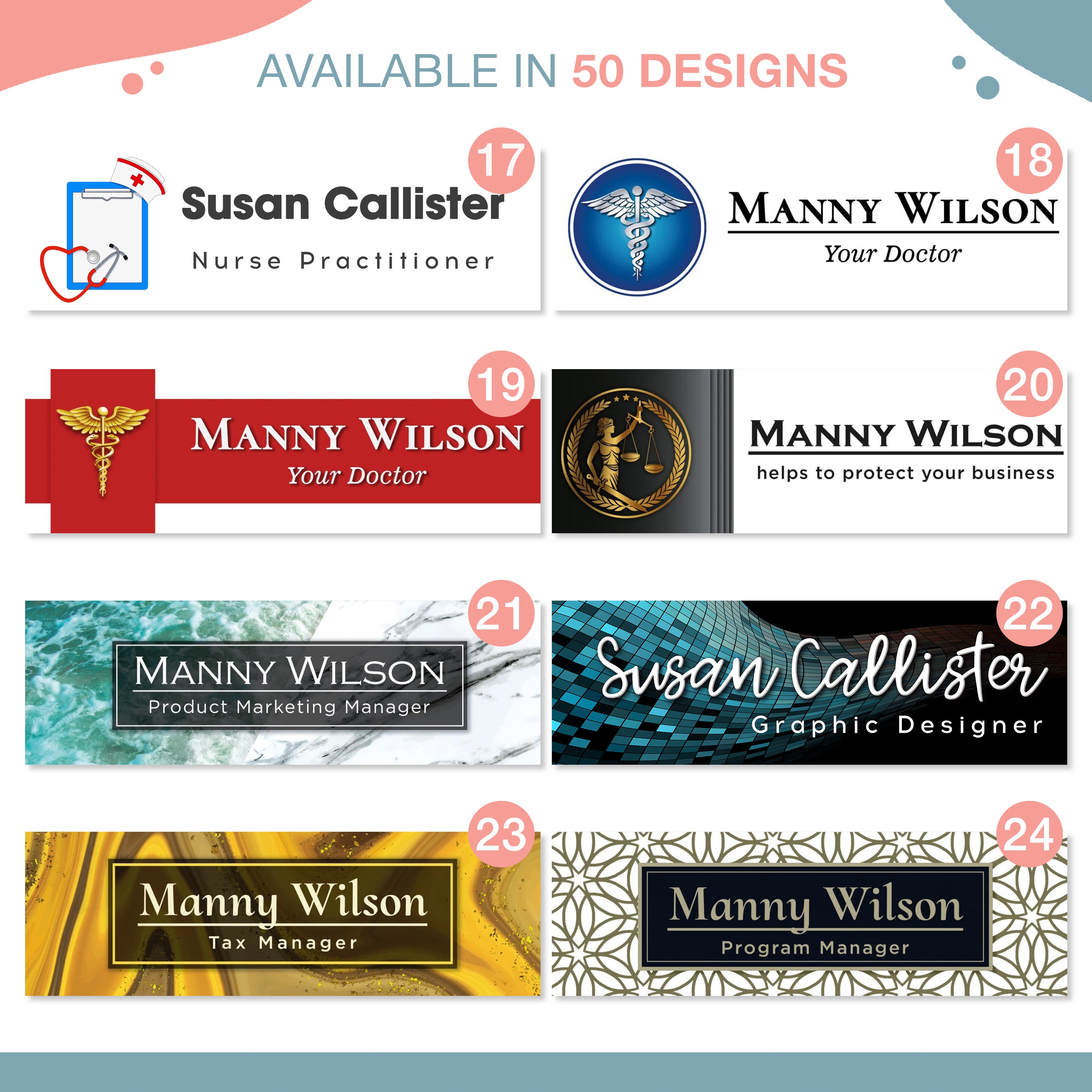 Floral Acrylic Name Block for Desk, Womens Personalized Desk Name Plate ...