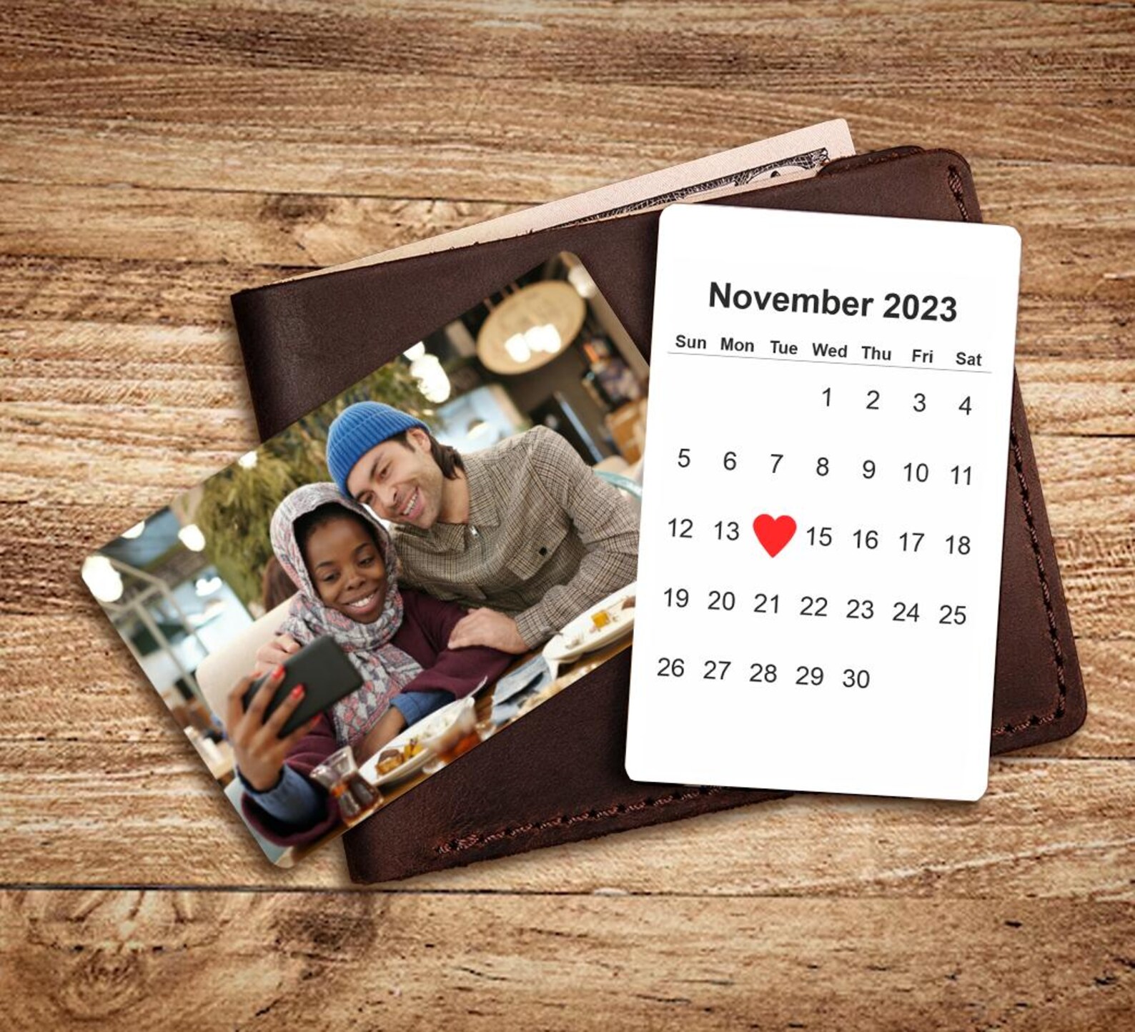 Personalized Wallet Card With Photo & Custom Text, Printed Wallet ...