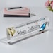 Custom Desk Name Plate With Butterfly, Desk Plaque for Lepidopterist ...