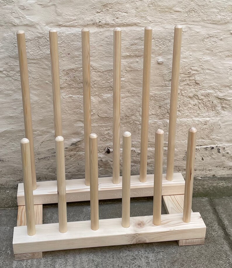 Wellington Boot Stand Wooden Wellie Rack Welly Storage 6 Pairs ...