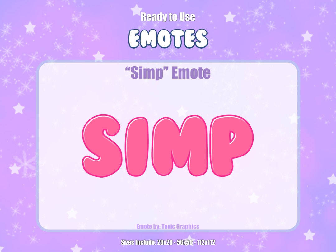 Simp Emote / Simp Emote / Streamer Emote / Pink Emote / Pink Streamer ...