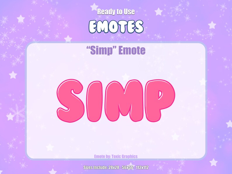 Simp Emote / Simp Emote / Streamer Emote / Pink Emote / Pink Streamer ...