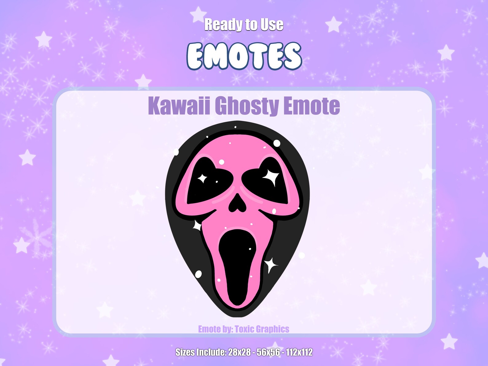 Kawaii Ghosty Emote / Ghostface INSPIRED Emote / Twitch Emote - Etsy