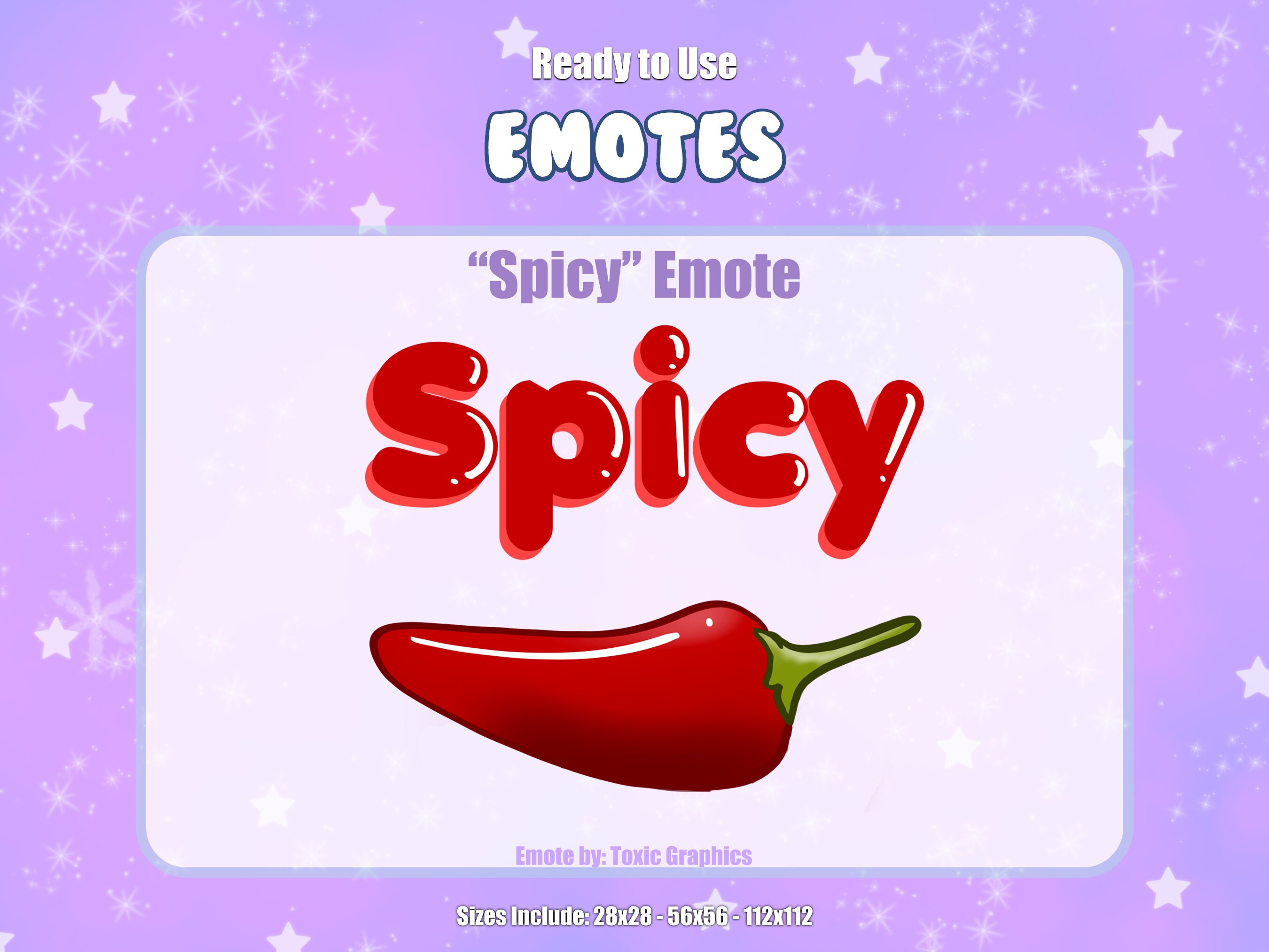 Spicy Emote / Twitch Spicy Emote / Streamer Emote / Twitch Streamer ...