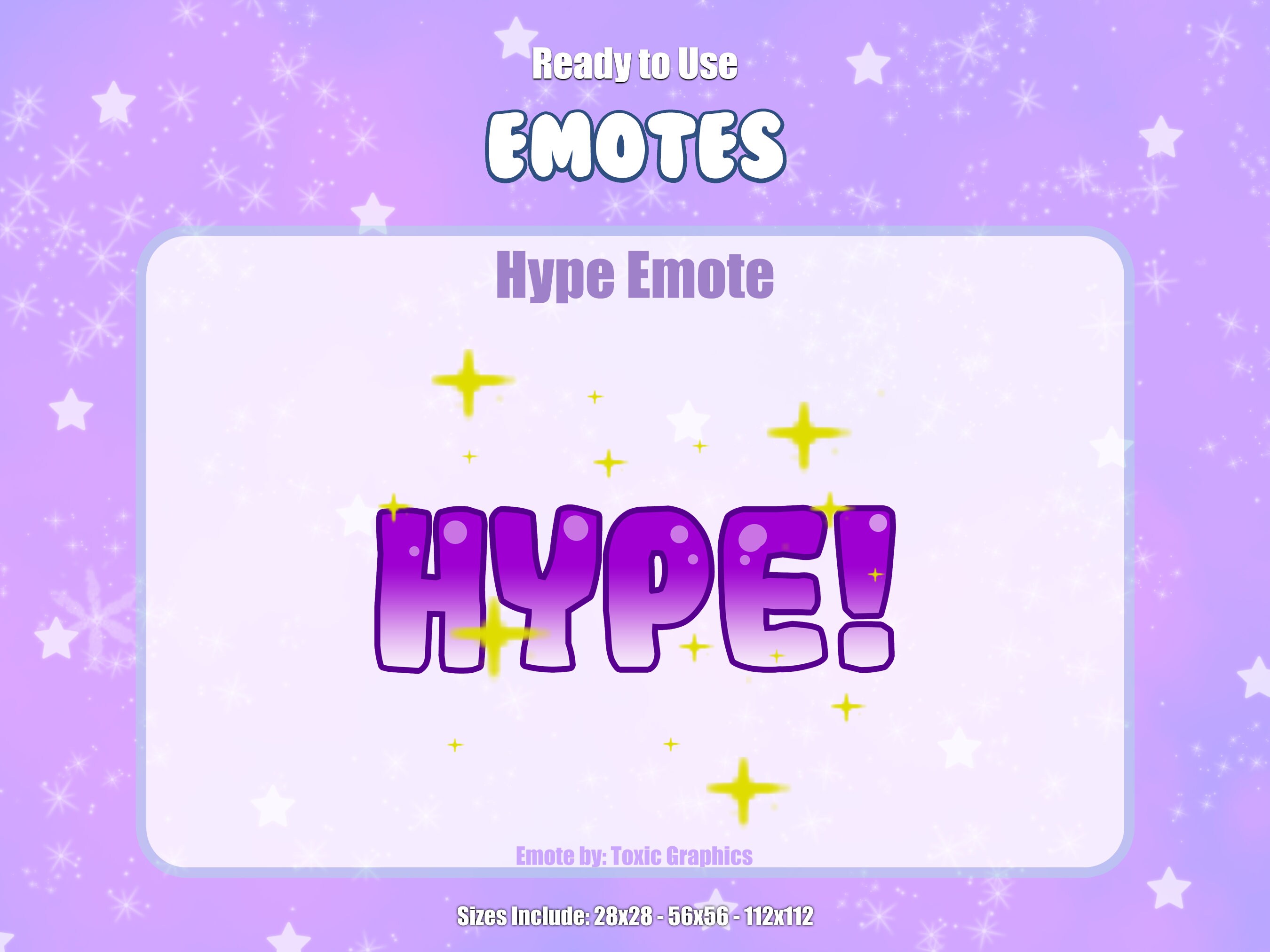 Hype Twitch Emote / Twitch Channel Emote / Cute Twitch Emote / Discord ...