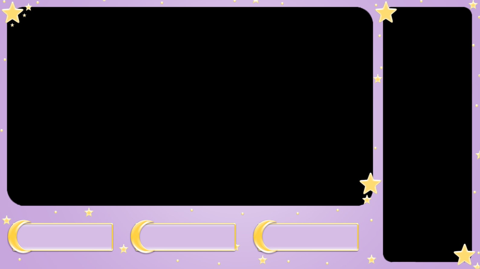 Pastel Moon Streamer Package / Pastel Twitch Overlay / Stars Overlay ...