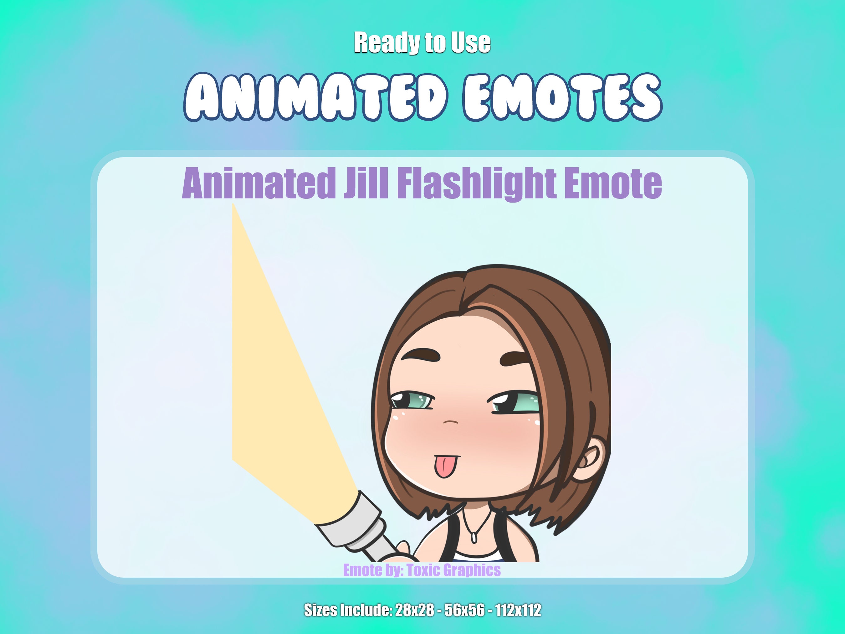 DBD Dead by Daylight Animated Emote / Jill Flashlight Animated Emote ...