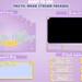 Pastel Moon Streamer Package / Pastel Twitch Overlay / Stars Overlay ...