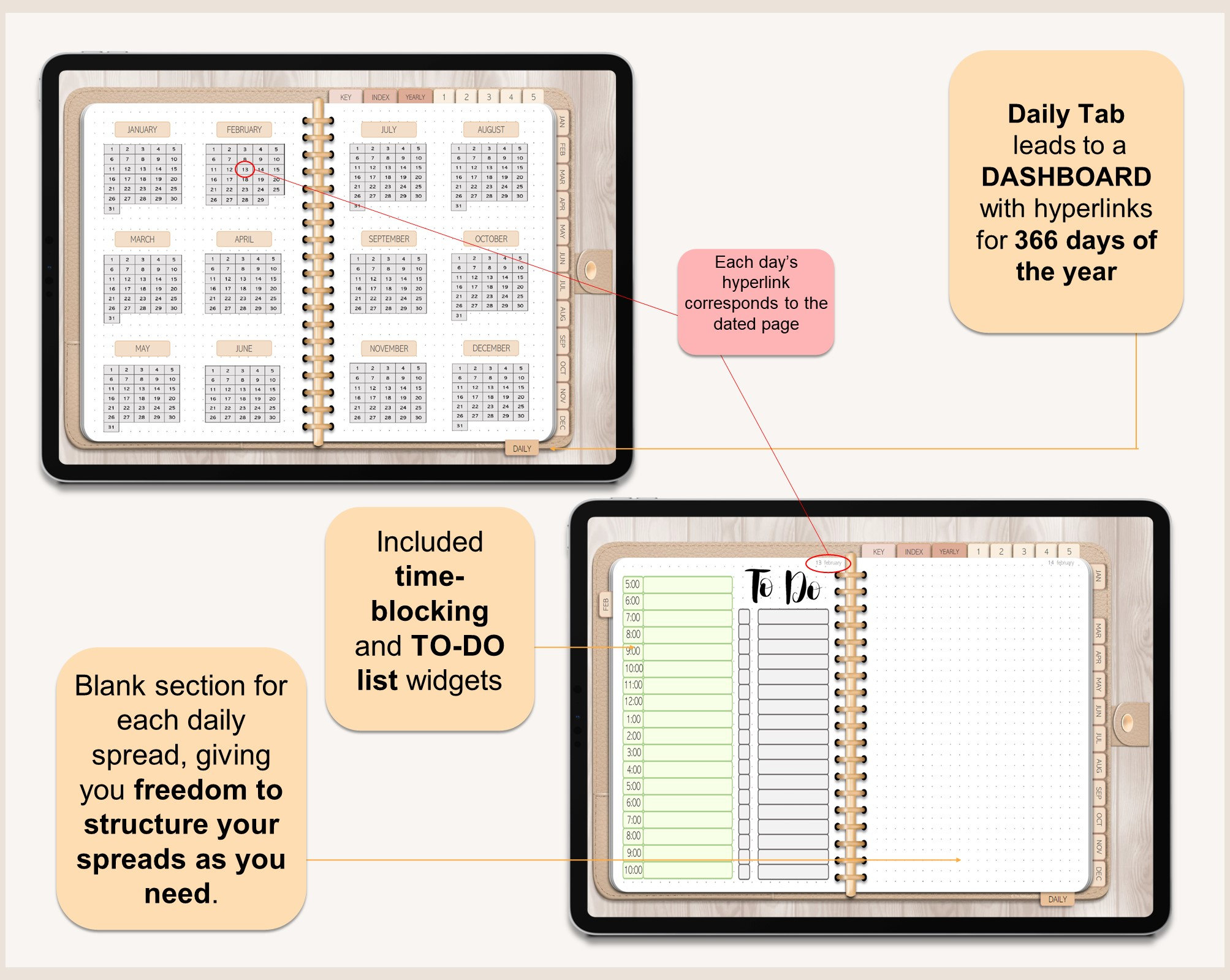 Digital Bullet Journal Undated Digital Planner Goodnotes - Etsy