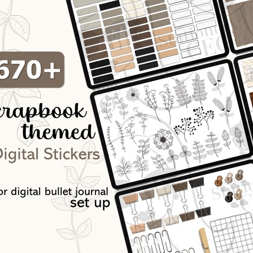 Digital Bullet Journal Undated Digital Planner Goodnotes - Etsy