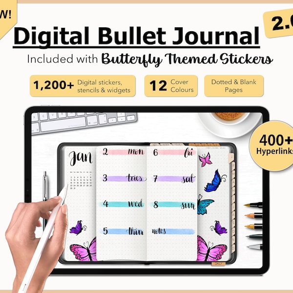 Onenote Bullet Journal Template - Etsy