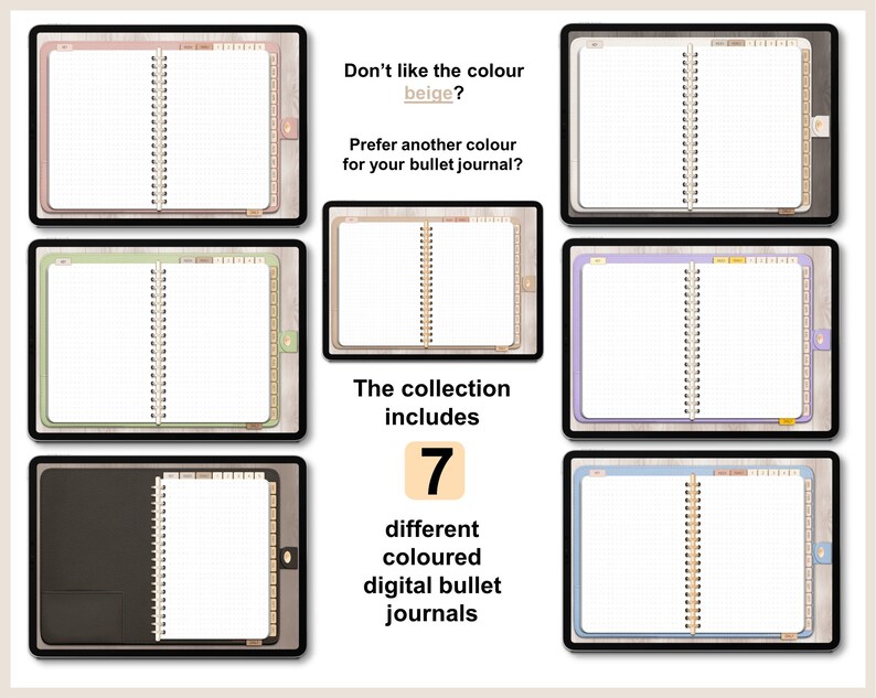 Digital Bullet Journal, Undated Digital Planner, Goodnotes Planner ...
