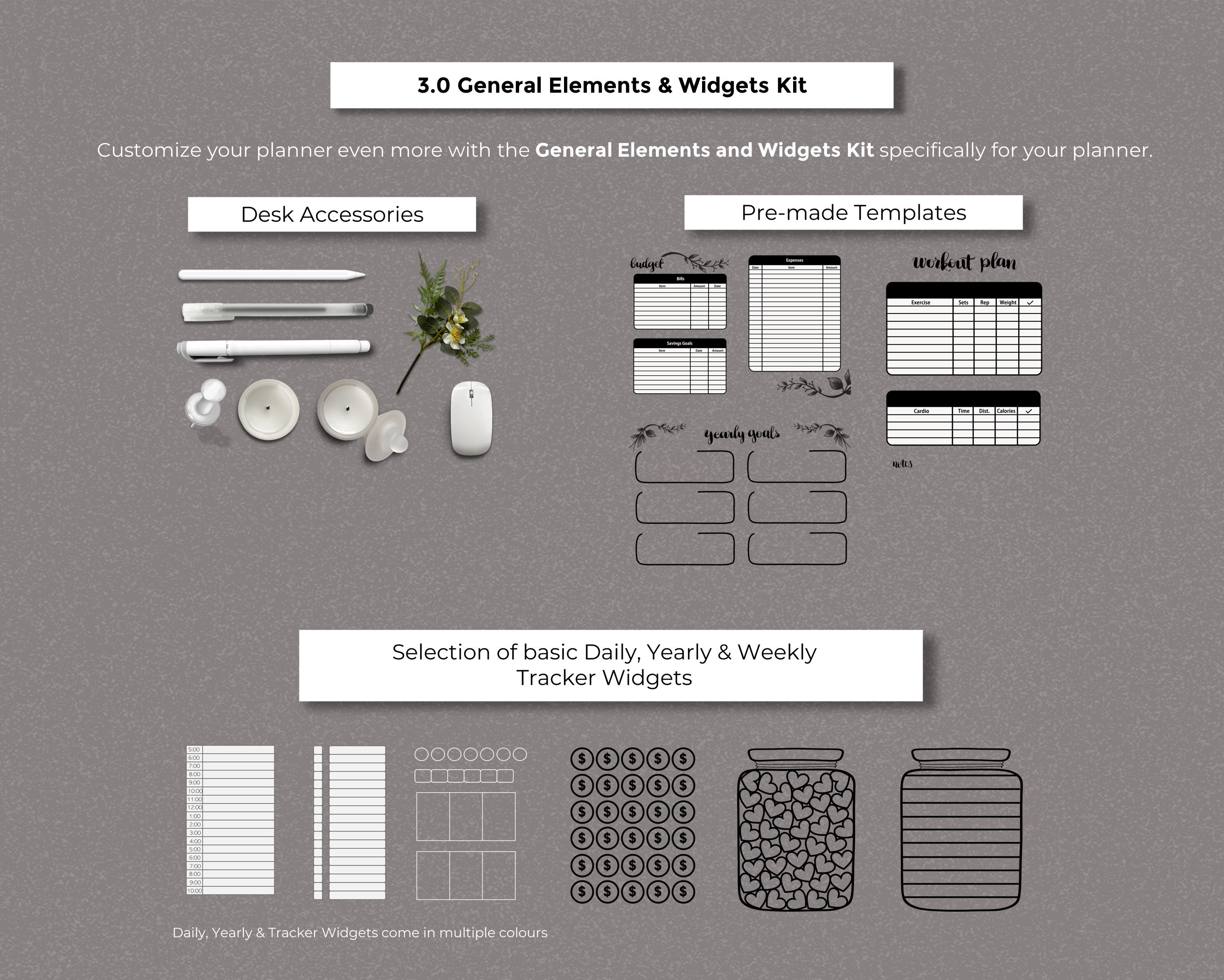 Digital Bullett Journal, Digital Bullet Journal Bundle, Goodnotes ...