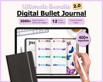 Digital Bullet Journal, Undated Digital Planner, Goodnotes Planner ...