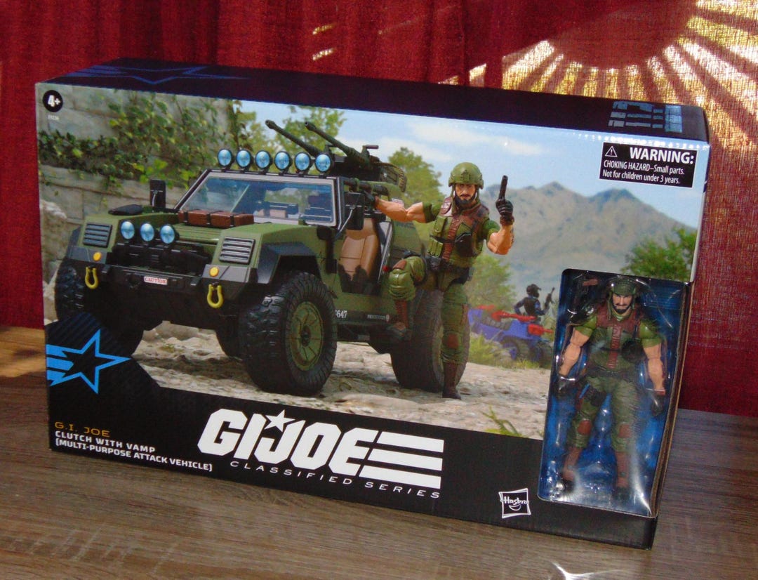 G.I. Joe VAMP Jeep Vehicle, GI Joe Classified 6 Inch Clutch Action ...