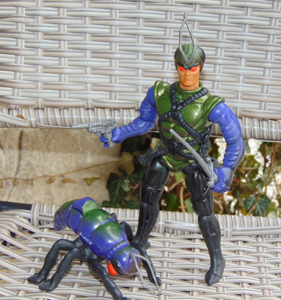 Vintage 1984 Coleco Sectaurs Commander WASPAX Action Figure W/ Wingid ...