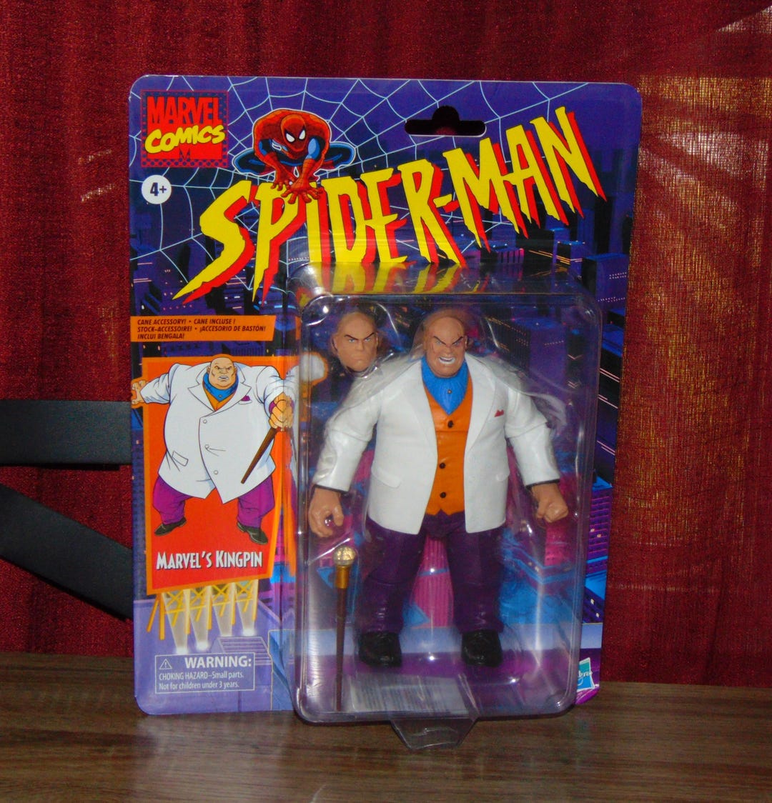 Kingpin Action Figure Retro Spider-man Comics Daredevil Villain, Marvel ...