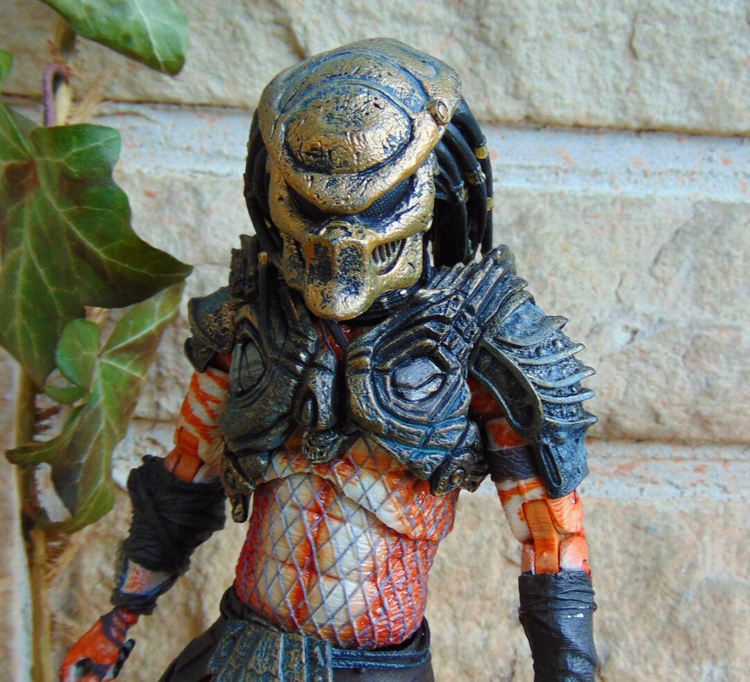 1990 Predator 2 Movie Lost Tribe MASKED Stalker Orange PREDATOR Action ...