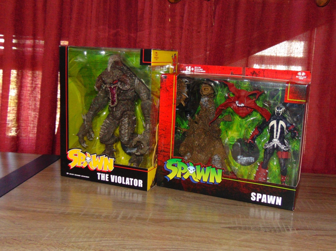 Mcfarlane Toys Classic 90s SPAWN With Skull Throne, Giant Violator Mega ...