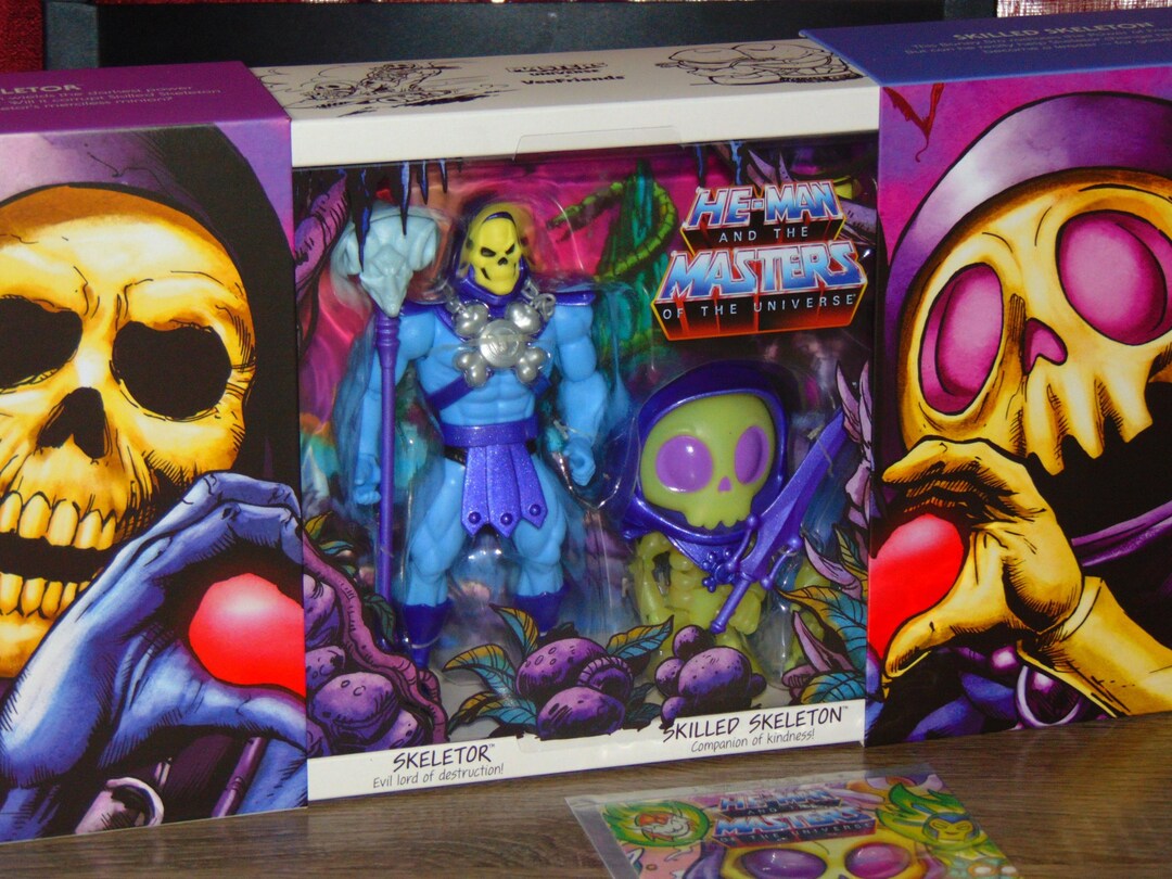1980s Filmation Cartoon Skeletor Action Figure and Skilled Skeleton ...