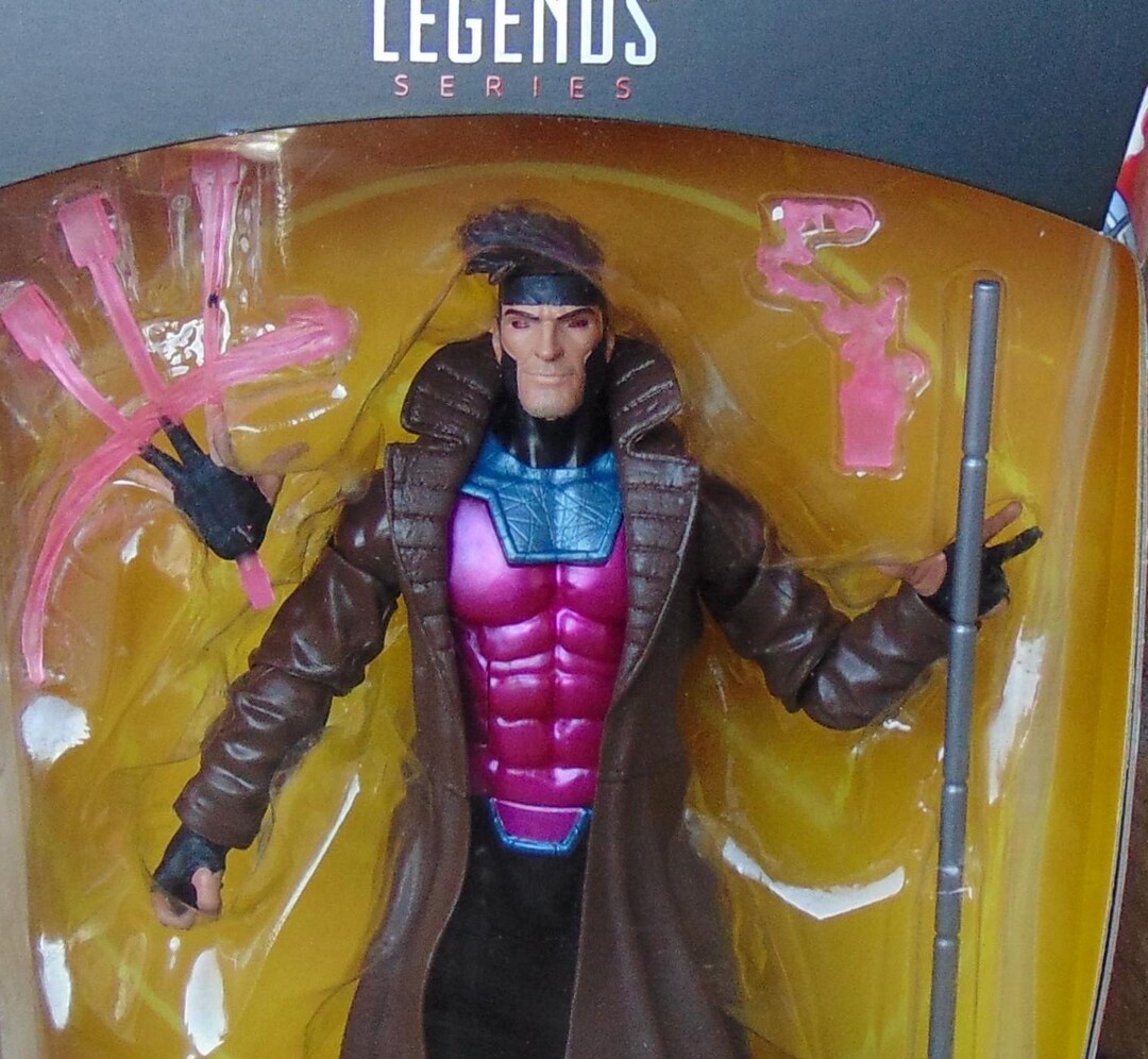 Marvel Classic X-men Comics GAMBIT 1990 Costume 6 Inch Action Figure ...