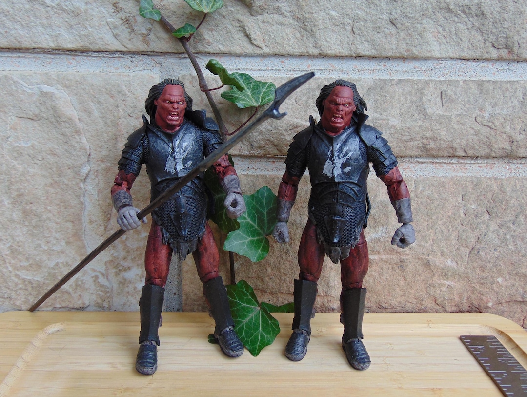 Lord of the Rings Uruk-hai Orc Action Figure Army Builder Lot ...