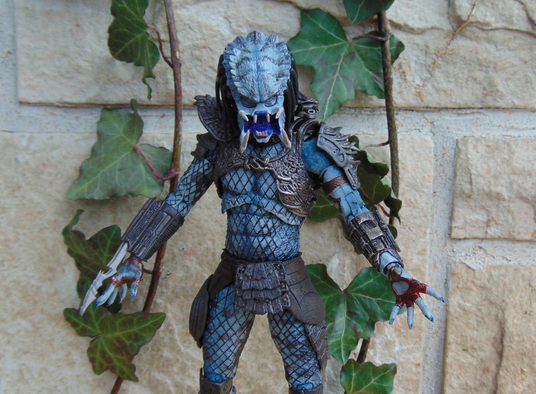 1990 Predator 2 Movie Lost Tribe Blue Warrior PREDATOR Action Figure ...