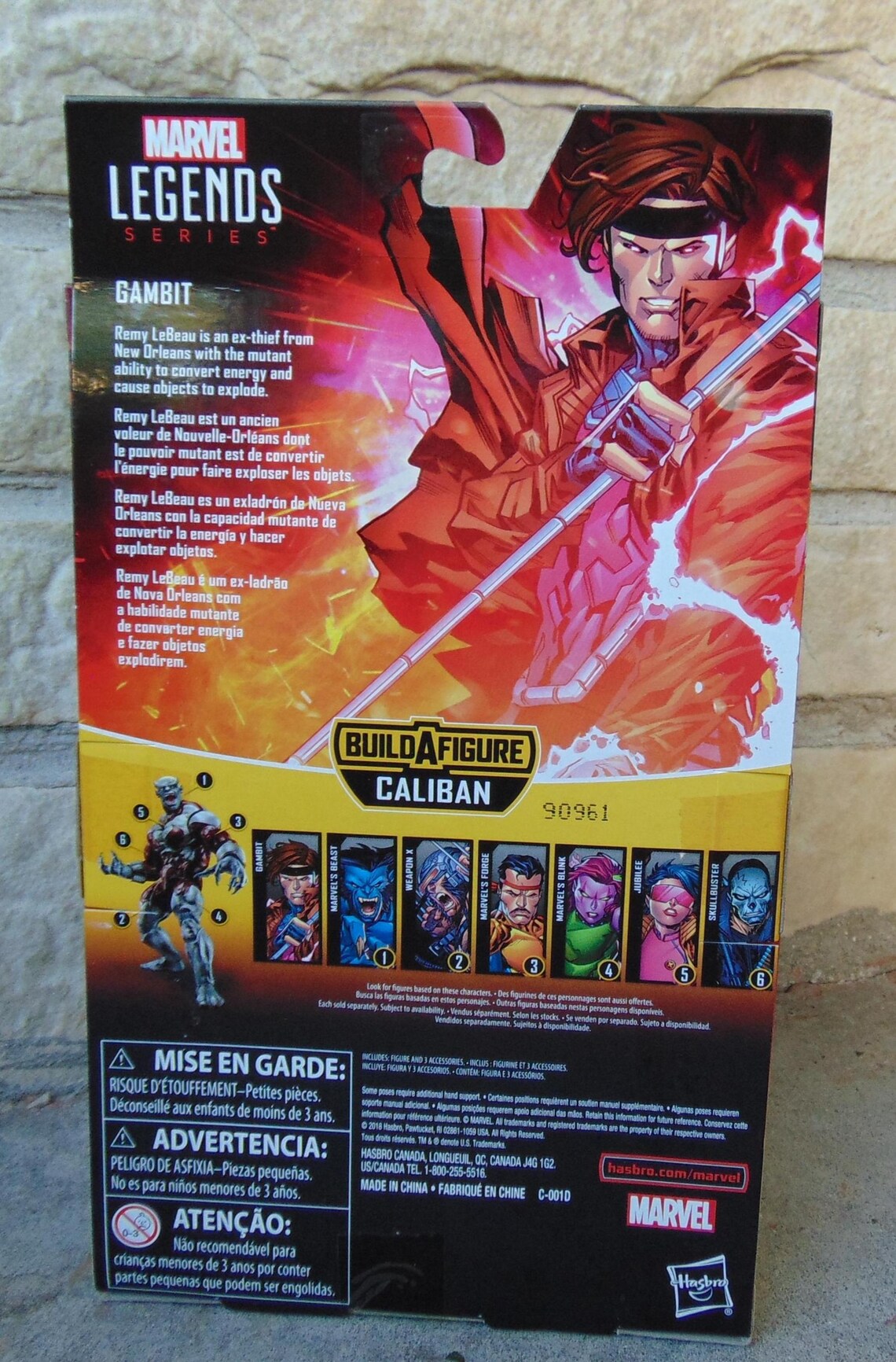 Marvel Classic X-men Comics GAMBIT 1990 Costume 6 Inch Action Figure ...
