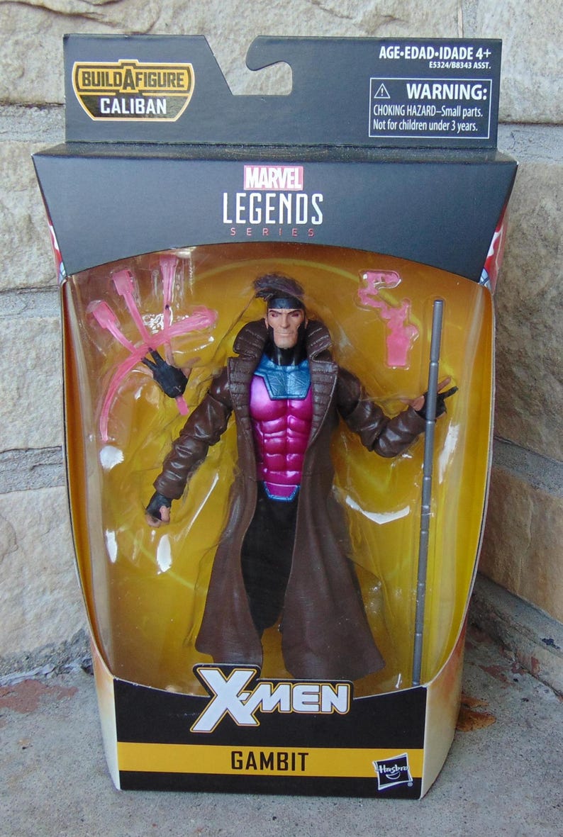 Marvel Classic X-men Comics GAMBIT 1990 Costume 6 Inch Action Figure ...