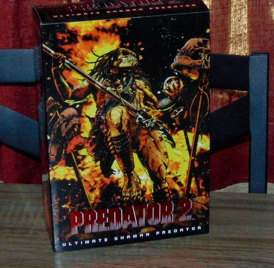 1990 Predator 2 Movie Grey Skin SHAMAN PREDATOR Action Figure With ...