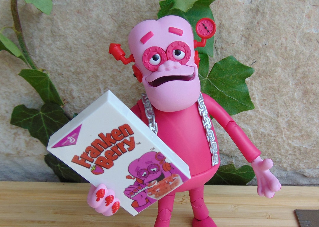 1980s Monster Cereal Mascot Strawberry Frankenstein, Frankenberry ...