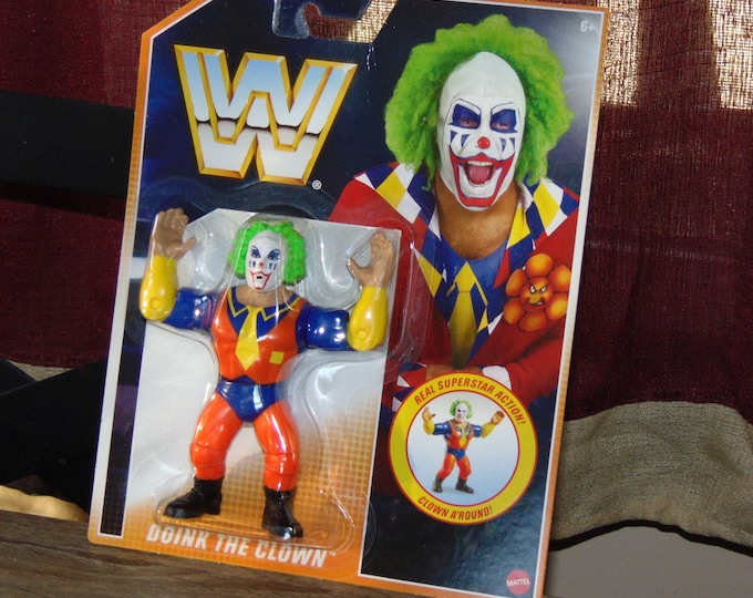 Retro 1990s Classic WWF DOINK the Clown Action Figure, Wwe Wrestling ...