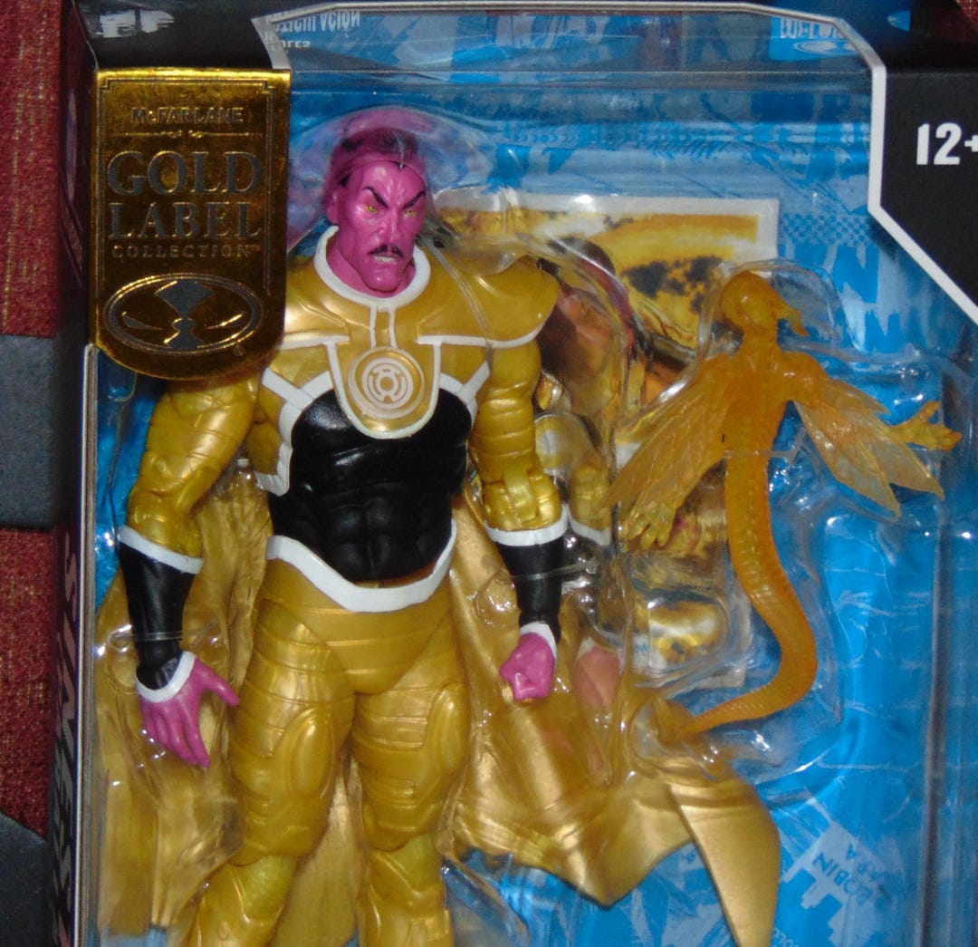 Sinestro Yellow Lantern Parallax Gold Label Edition Action Figure DC ...