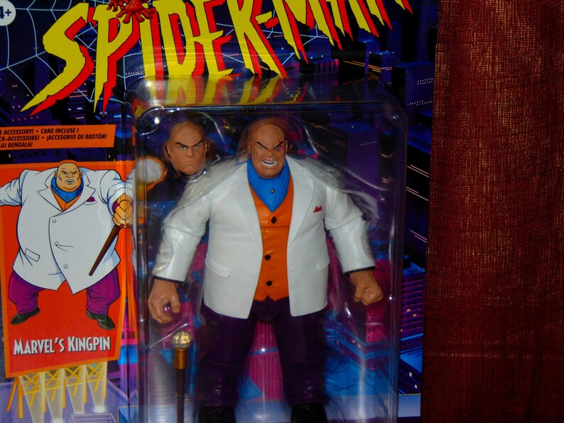 Kingpin Action Figure Retro Spider-man Comics Daredevil Villain, Marvel ...
