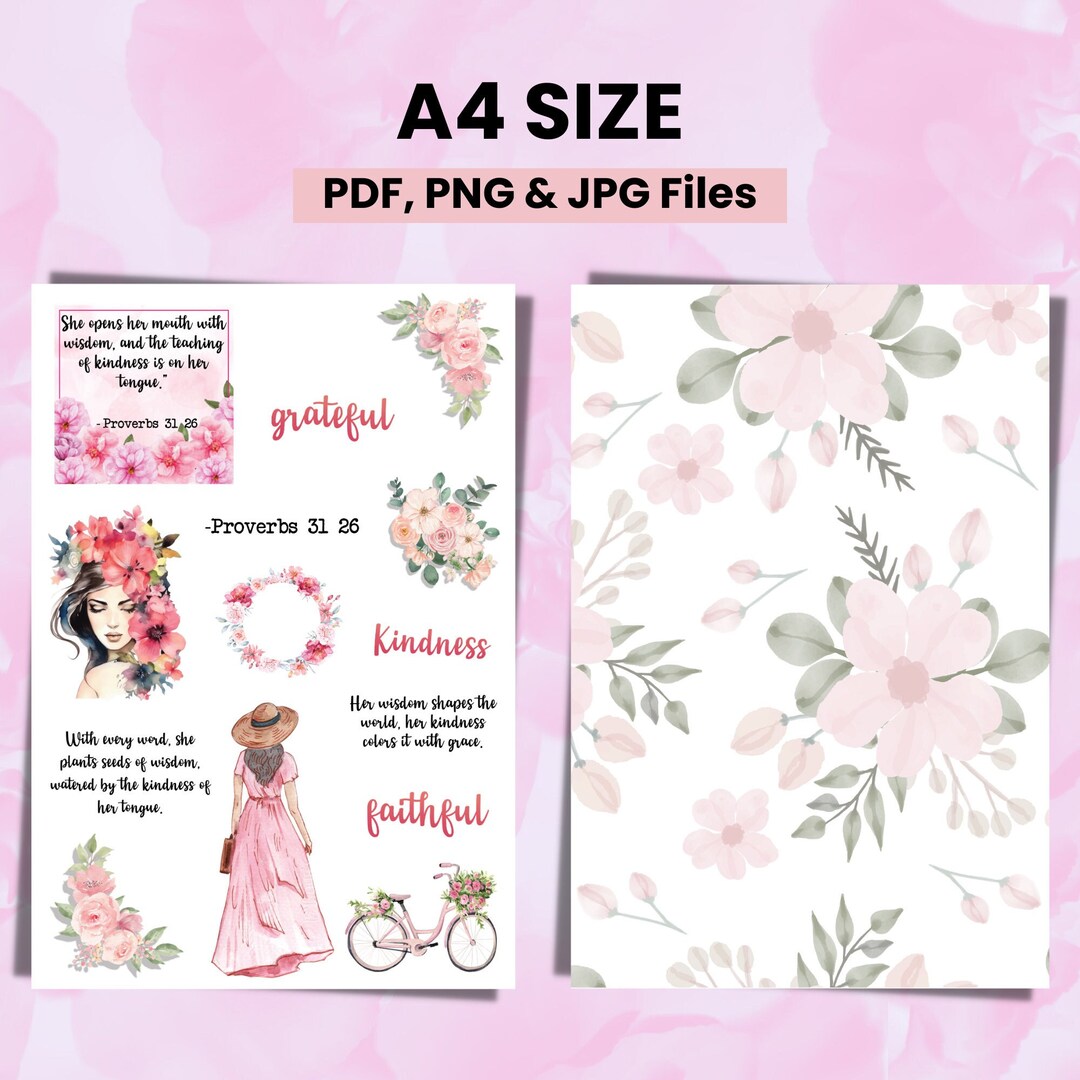 Printable Bible Verse Sticker Proverbs 31:26 'she Opens Her Mouth With ...