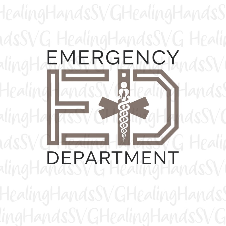 Emergency Department Svg ER Nurse, Healthcare Design Digital Download ...