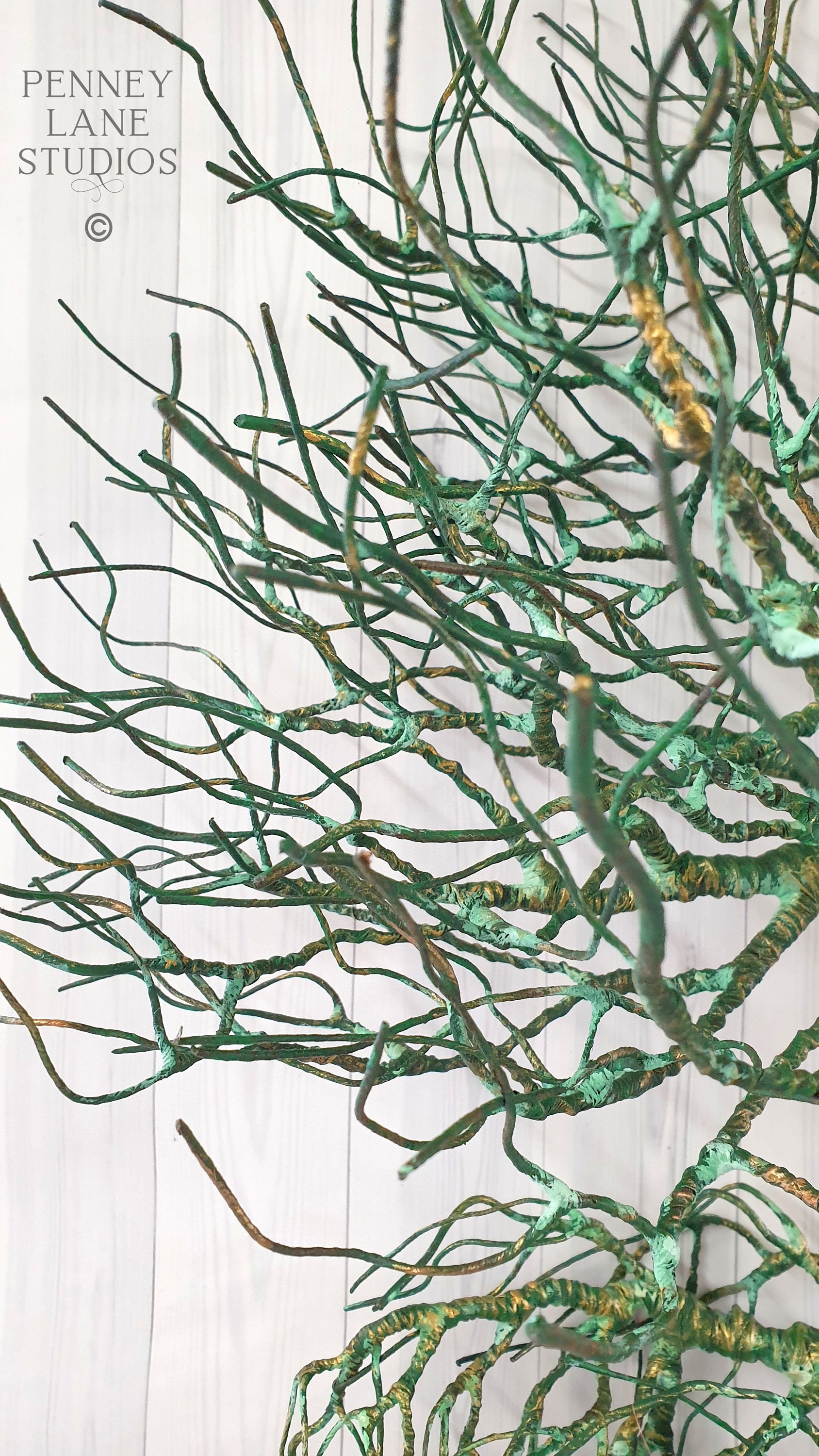 Green Verdigris Tree - Etsy