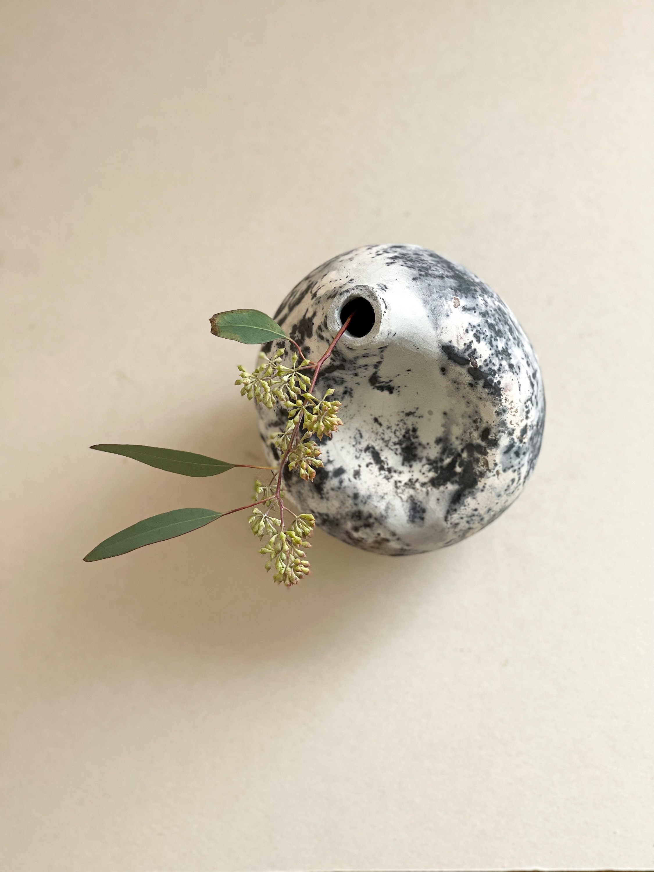 Modern Ceramic Vase. Fire Pit Saggar Ikebana Vases - Etsy