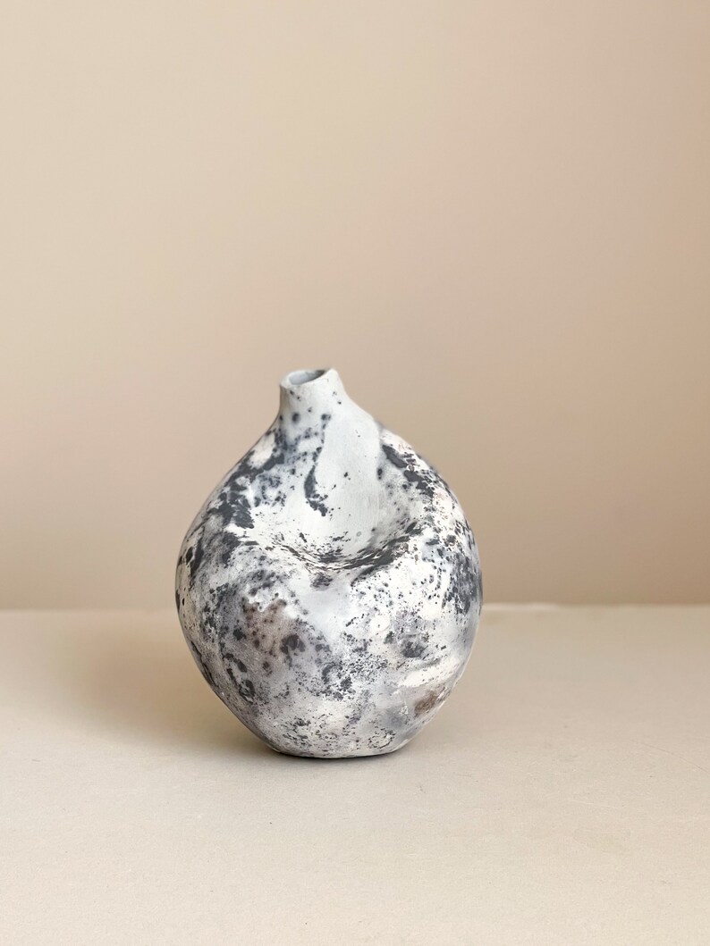 Modern Ceramic Vase. Fire Pit Saggar Ikebana Vases - Etsy
